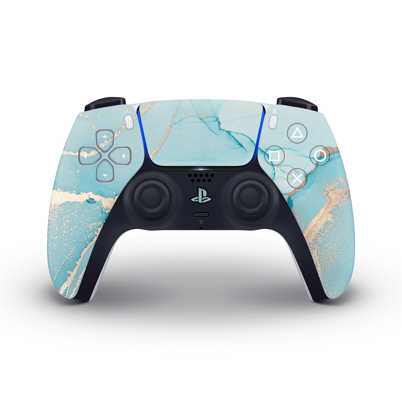 Ice Gold Marble Ps5 Controller Skin | KO Custom Creations