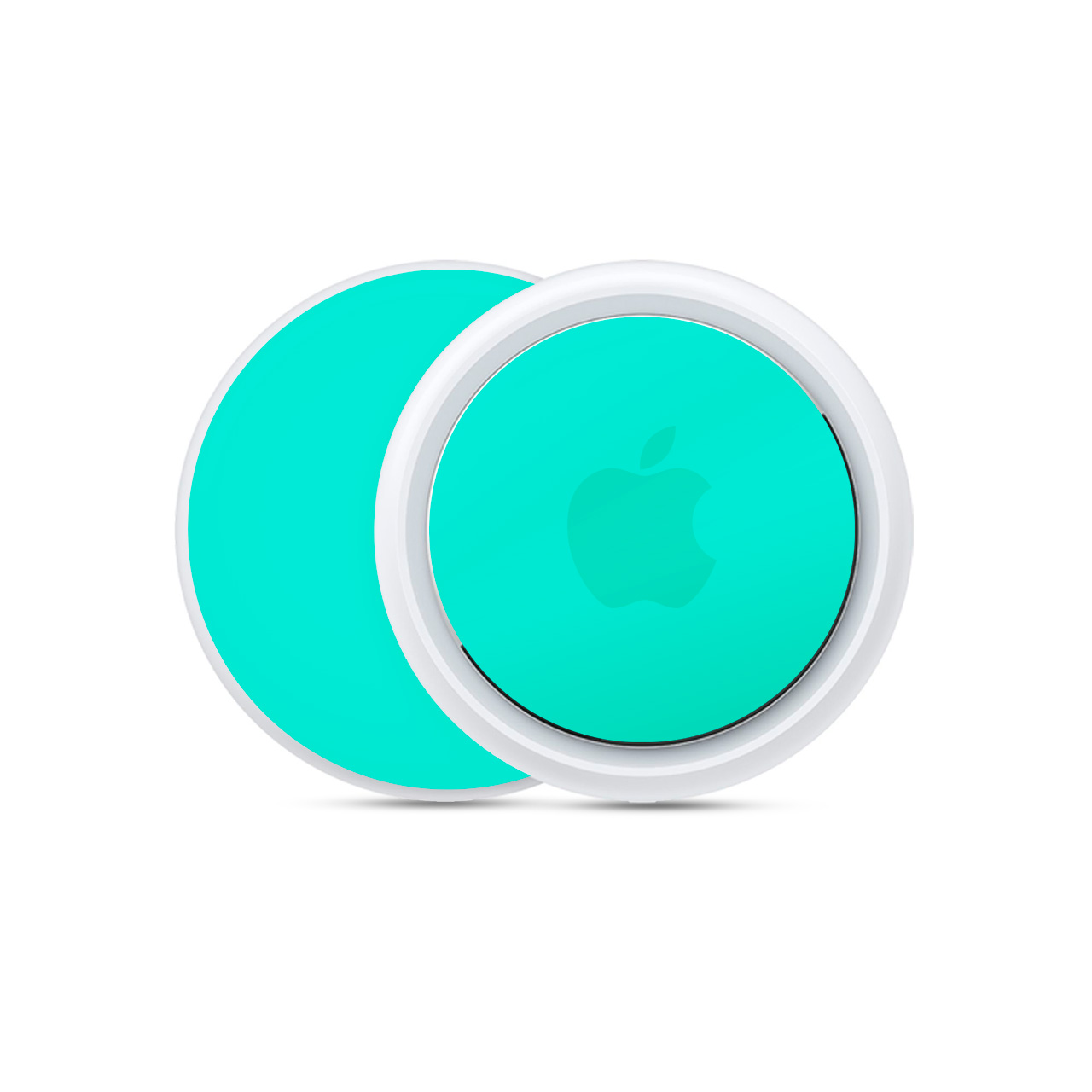 Happy Turquoise Apple AirTag Skin | KO Custom Creations