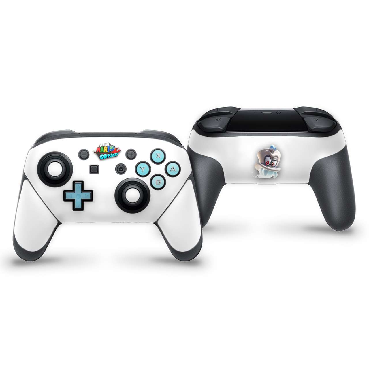 Mario Odyssey Ghost Cappy Switch Pro Controller Skin - KO Custom Creations