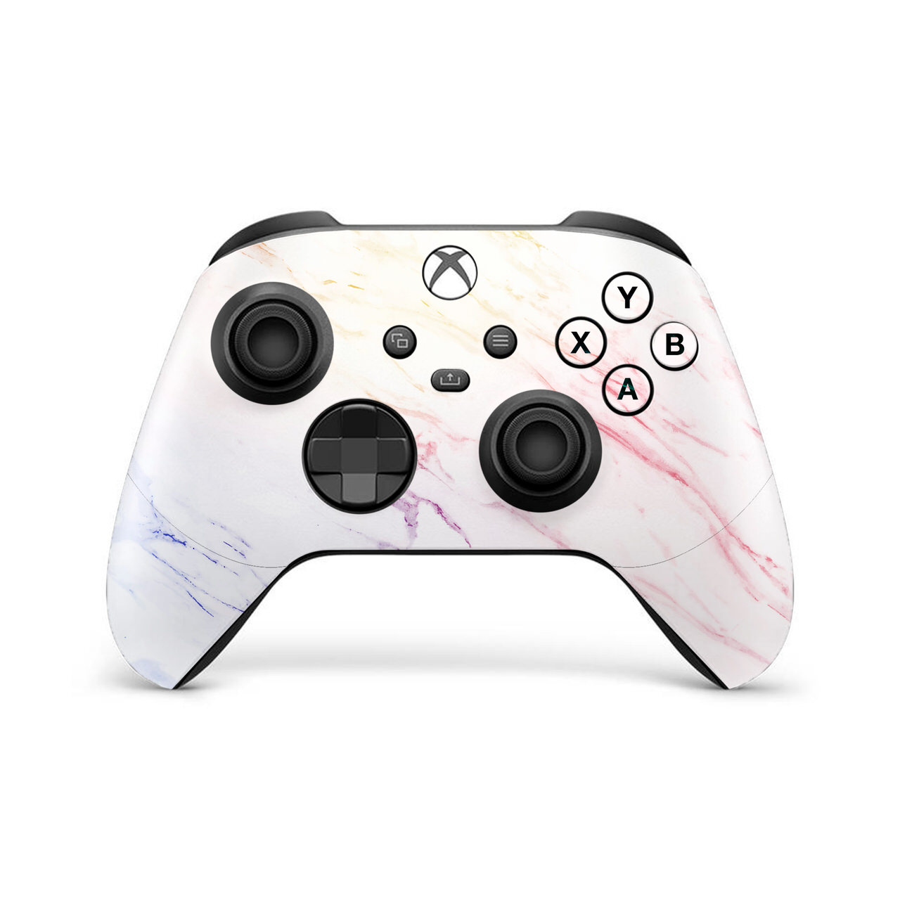 White Rainbow Marble Xbox Controller Skin | KO Custom Creations