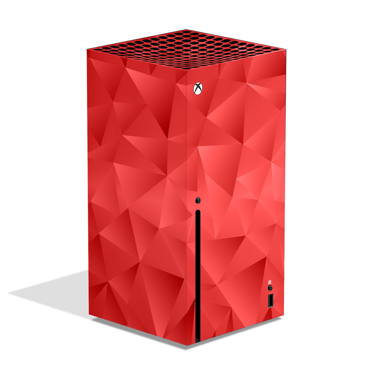Red Polygonized Xbox Series X Skin | KO Custom Creations