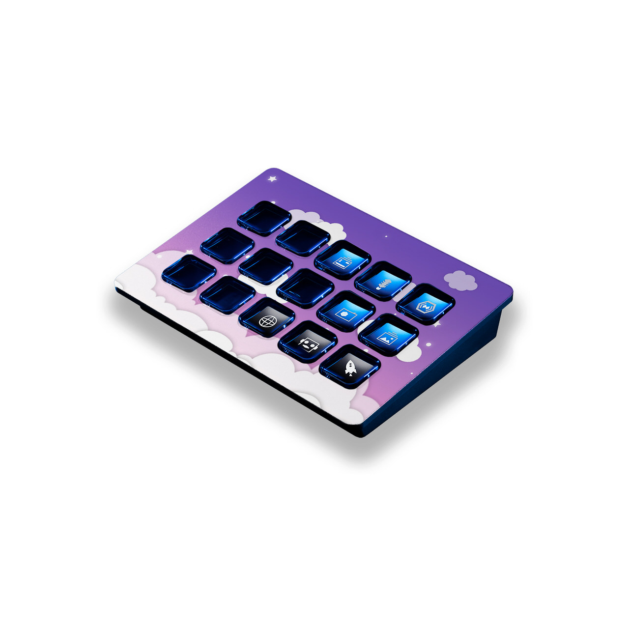 Cloudy Purple Sky Stream Deck Skin | KO Custom Creations