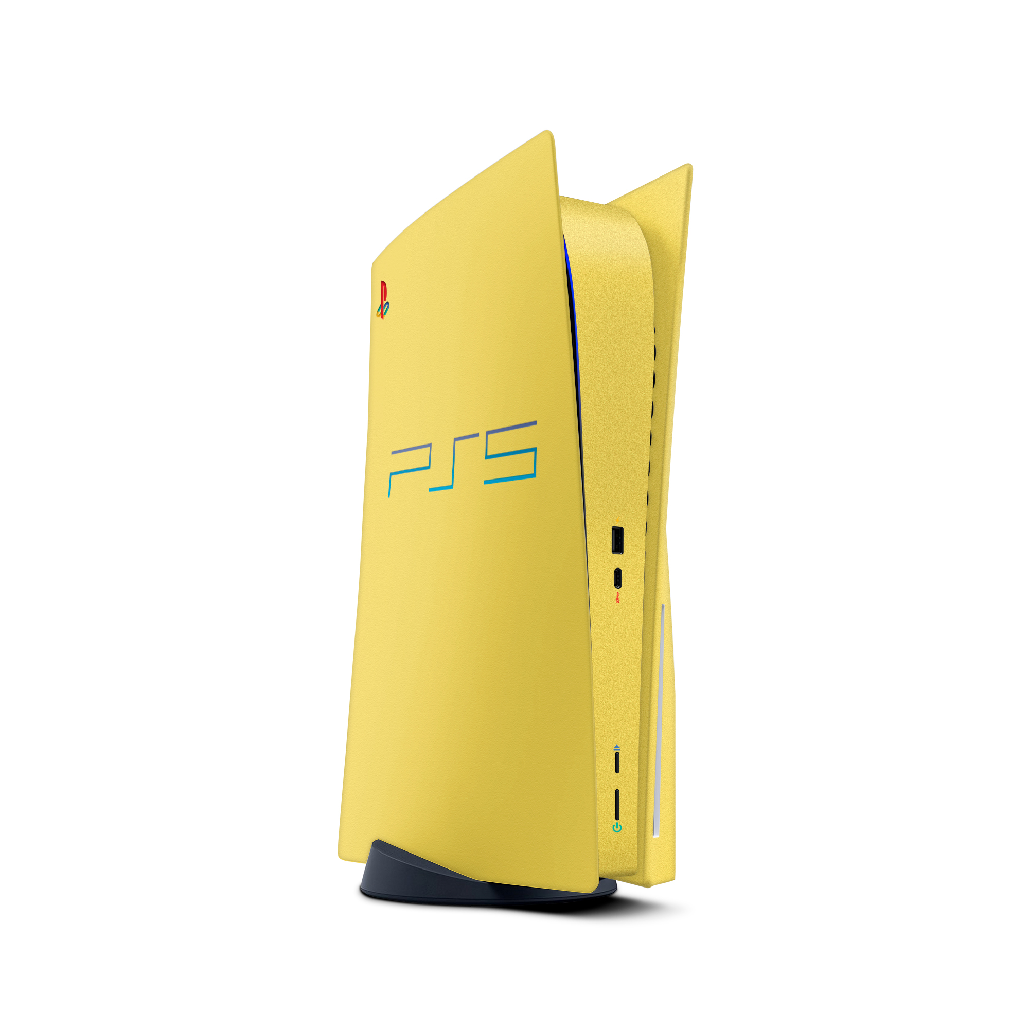 Retro Ps Yellow PlayStation 5 Skin | KO Custom Creations