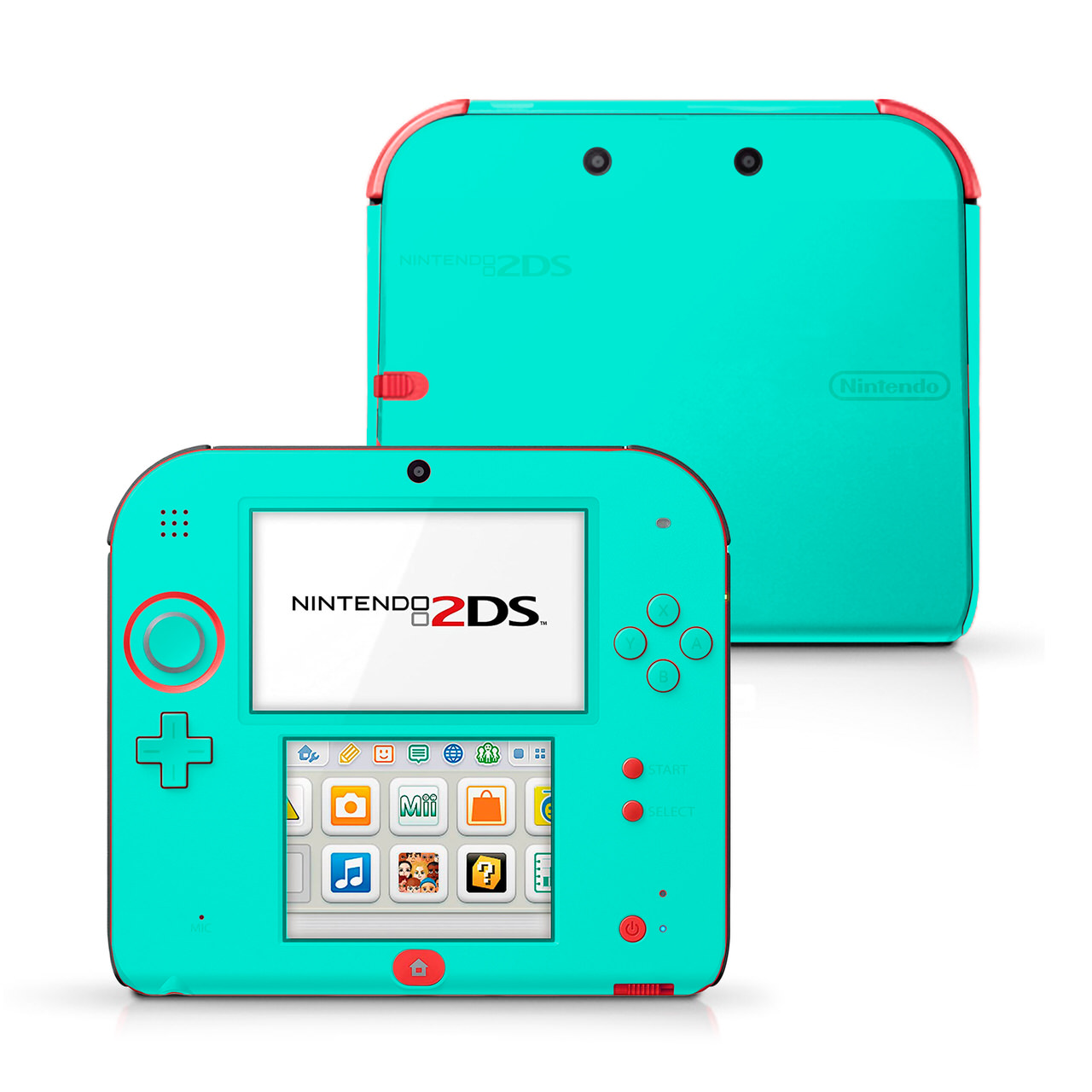 Happy Turquoise Nintendo 2DS Skin Cover | KO Custom Creations
