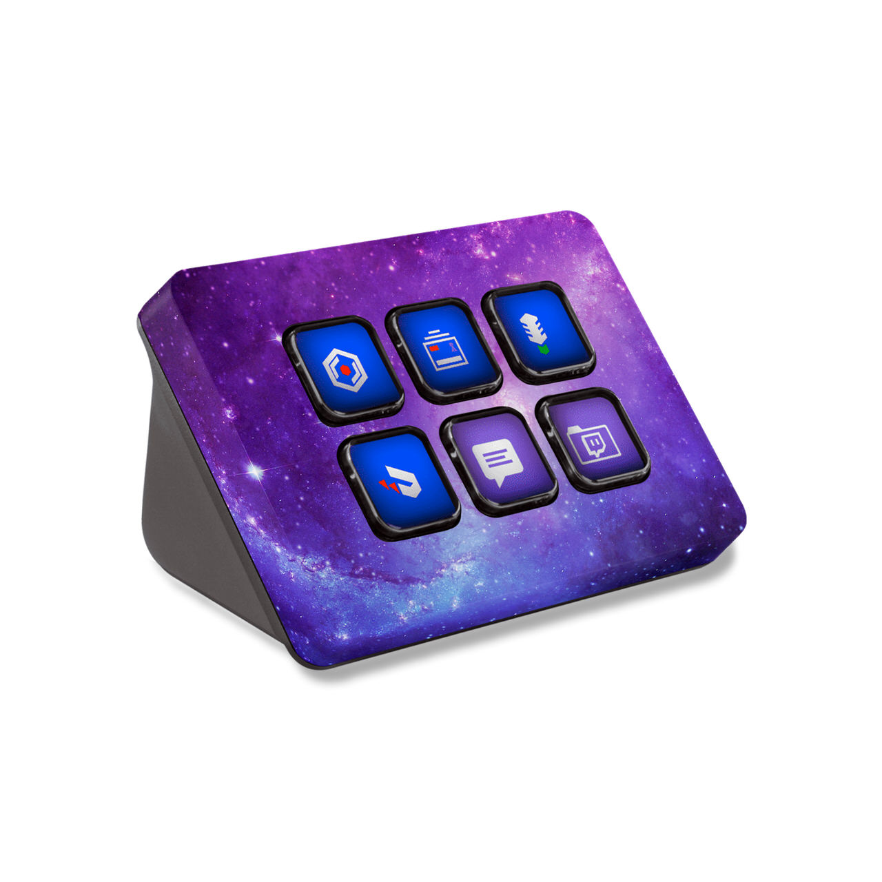 Neon Galaxy Elgato Stream Deck Mini Skin | KO Custom Creations