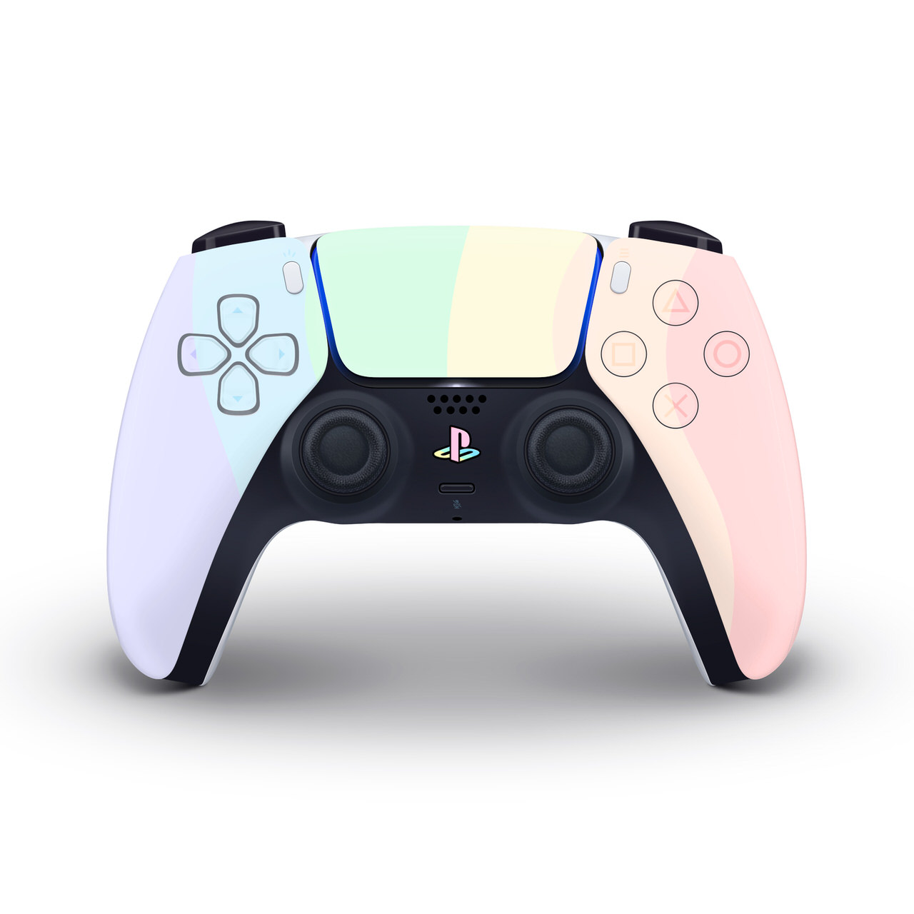 Pastel Rainbow Colourwave Ps5 Controller Skin | KO Custom Creations