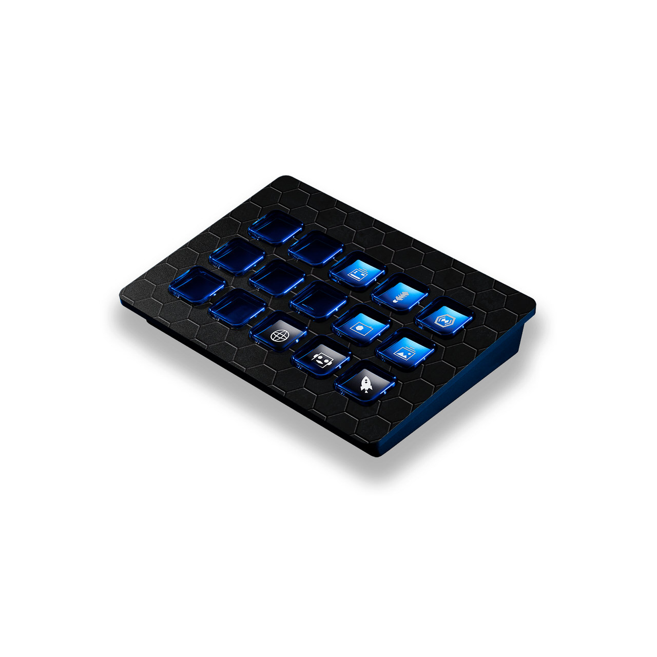 Onyx Black Hex Armour Elgato Stream Deck Skin | KO Custom Creations