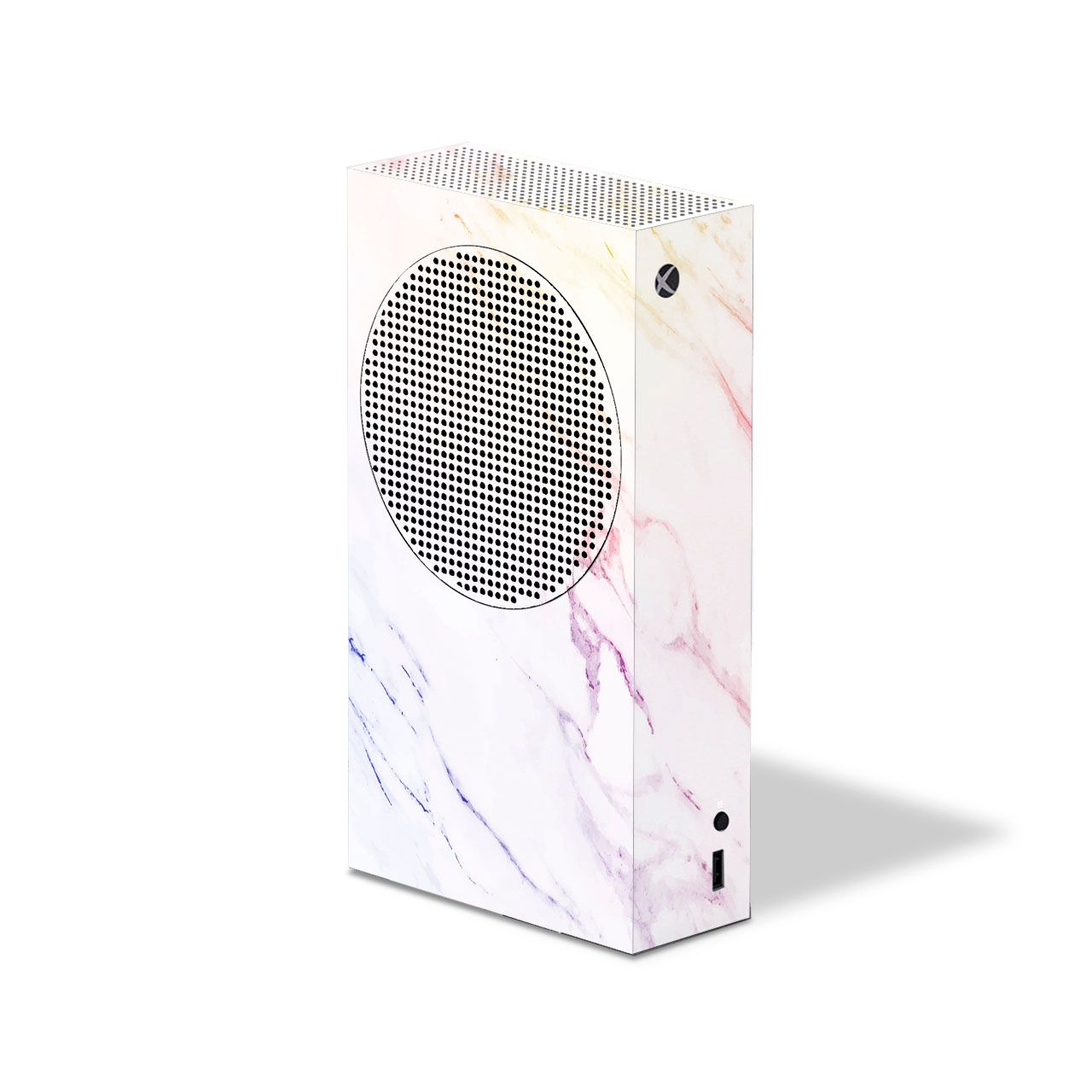 White Rainbow Marble Xbox Series S Skin | KO Custom Creations