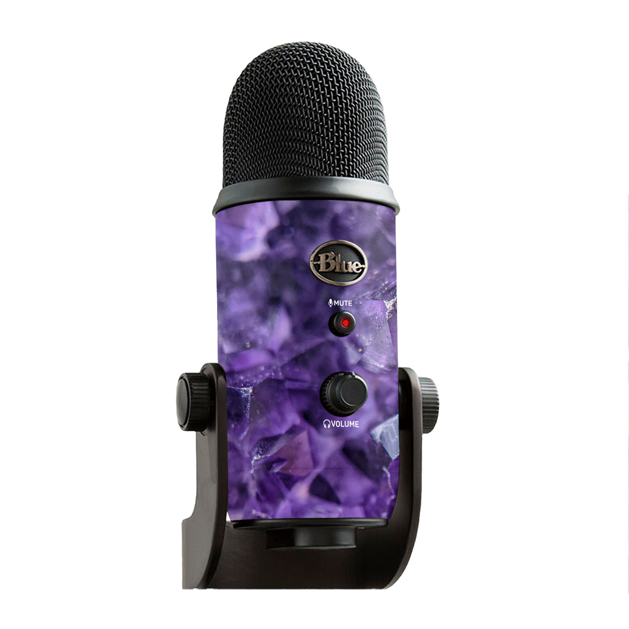Amethyst Shards Blue Yeti Microphone Skin | KO Custom Creations