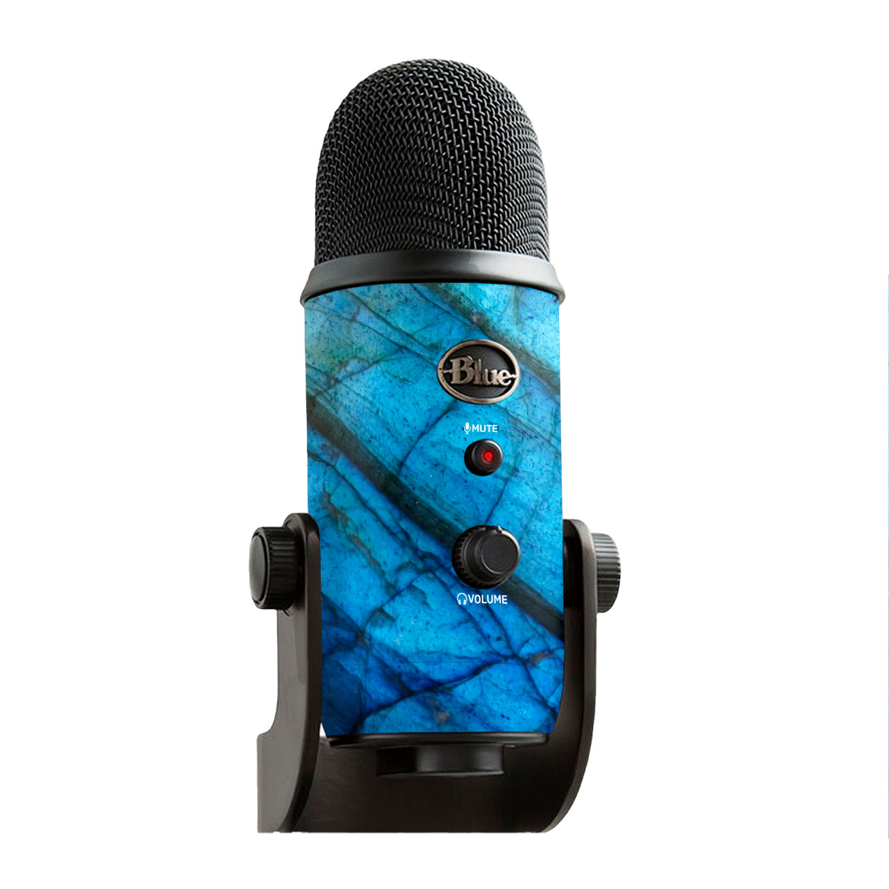 Blue Labradorite Blue Yeti Microphone Skin | KO Custom Creations