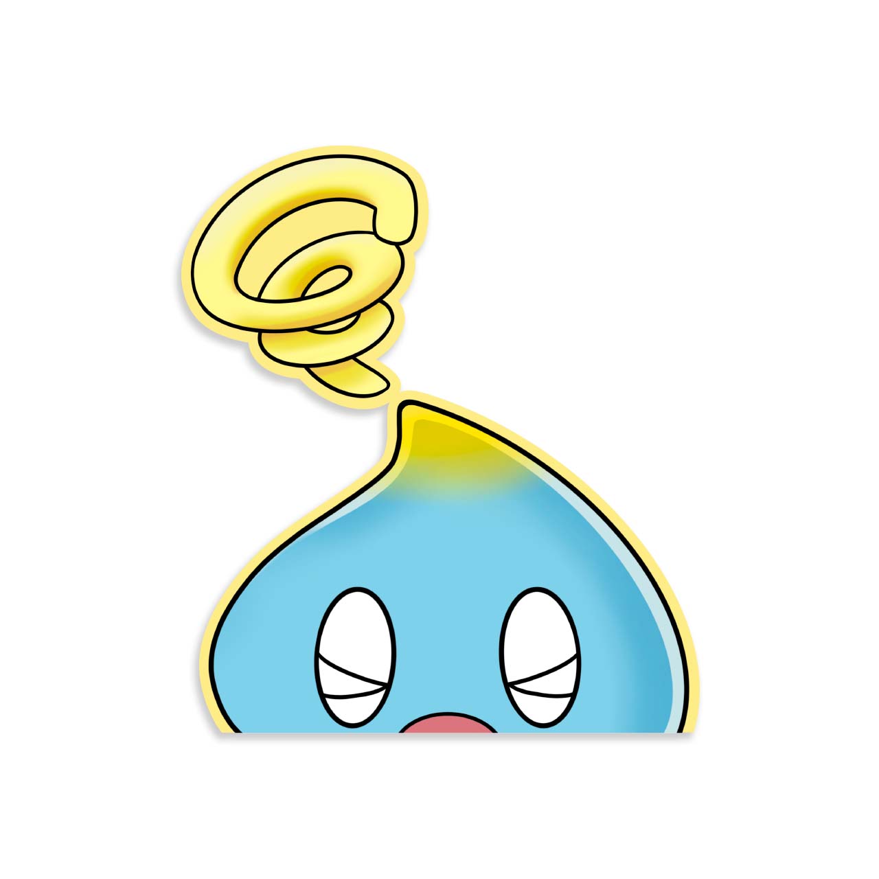 Angry Chao Peeker Sticker | KO Custom Creations