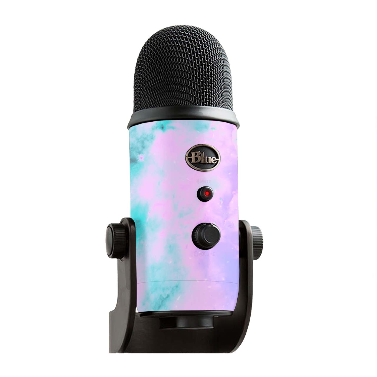 Pastel Nebula Blue Yeti Microphone Skin | KO Custom Creations