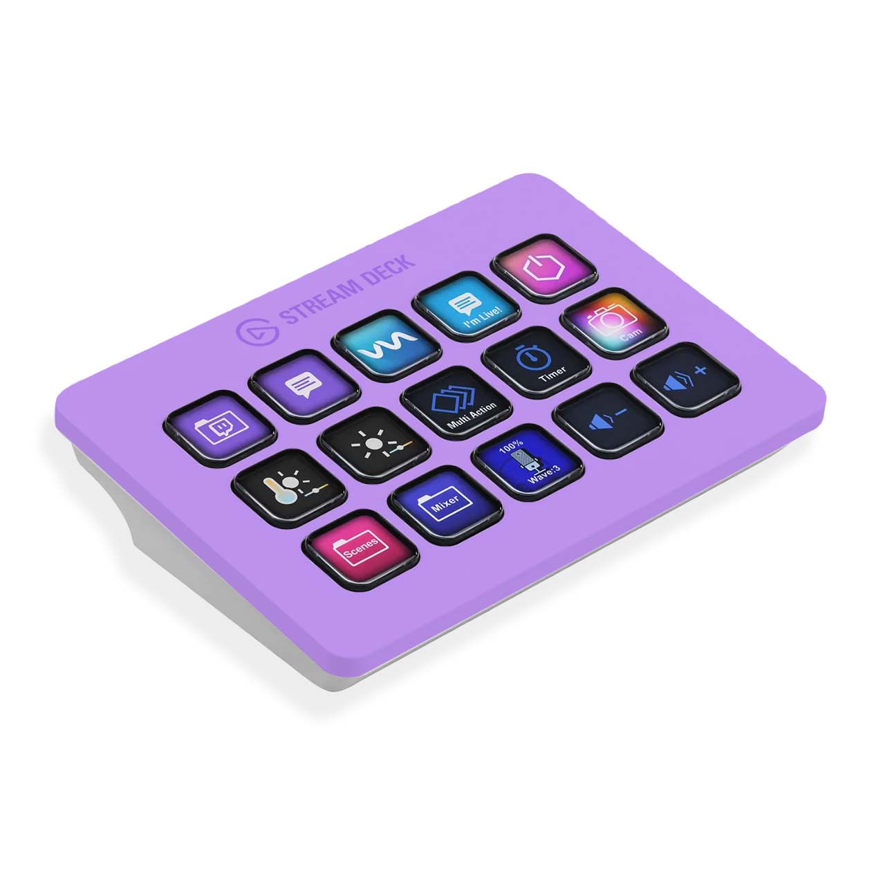 Soft Purple Elgato Stream Deck MK.2 Skin | KO Custom Creations