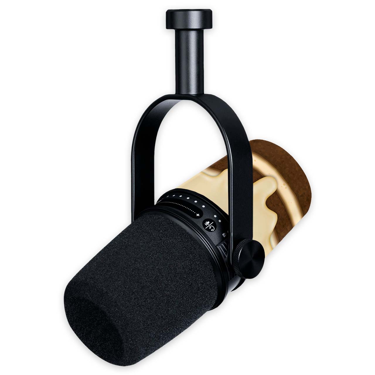 Chocolate Sponge Cake Shure MV7 Mic Skin Cover | KO Custom Creations