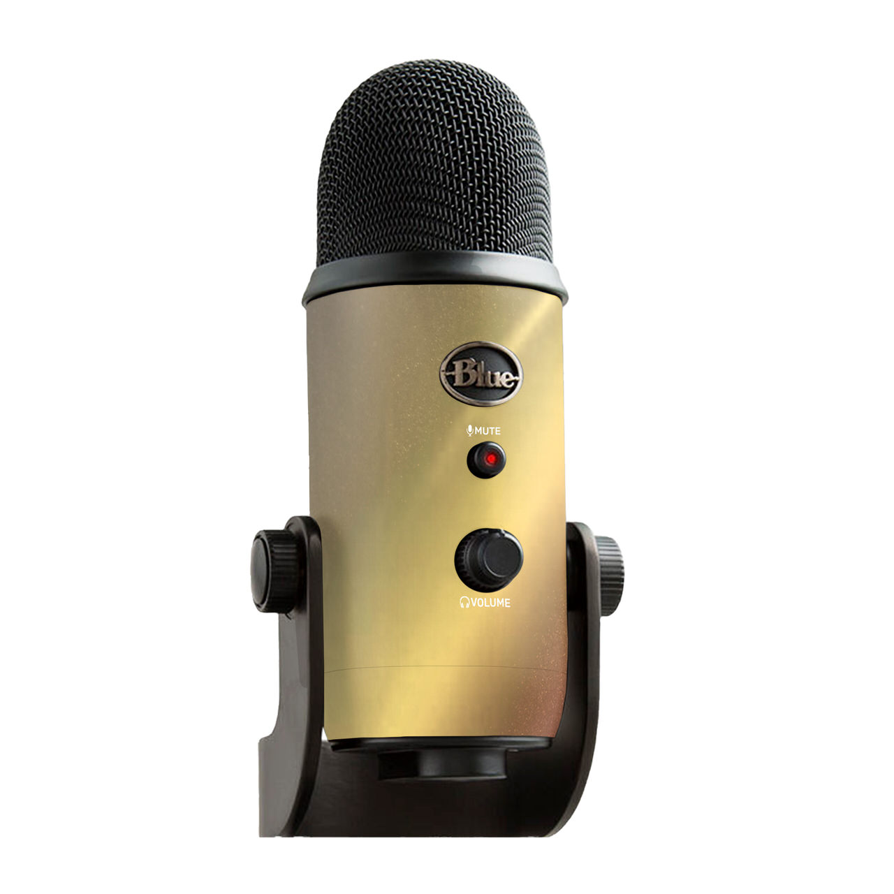 Anodized Fade Blue Yeti Microphone Skin | KO Custom Creations