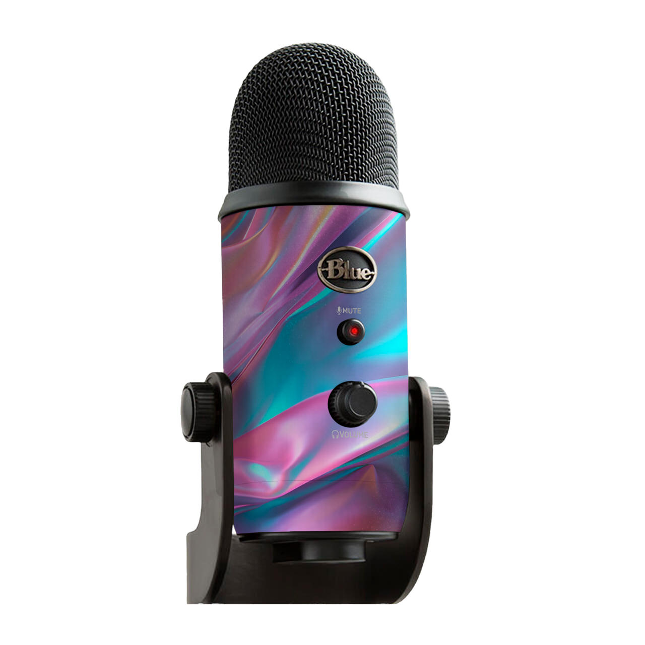 Iridescent Waves Blue Yeti Microphone Skin | KO Custom Creations