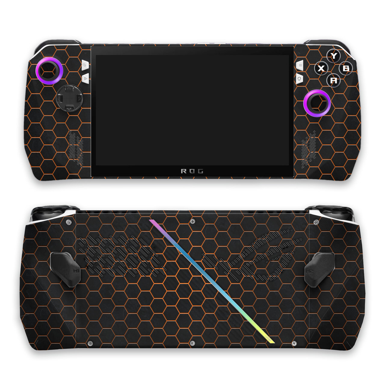 Neon Orange Hex Armour ASUS ROG Ally Skin | KO Custom Creations