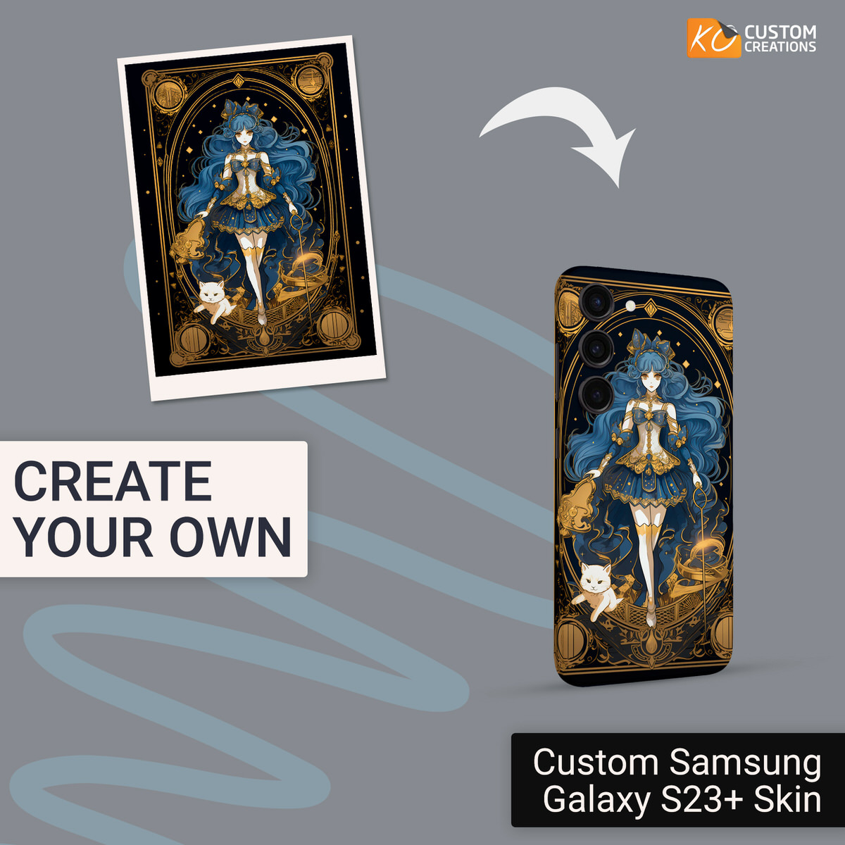 Custom Galaxy S23+ Skins & Wraps | KO Custom Creations