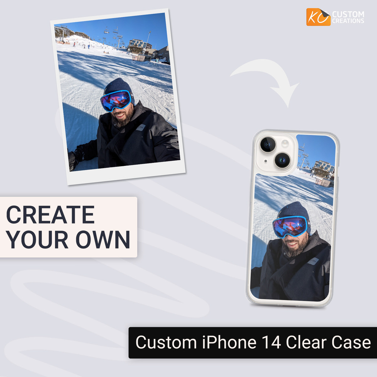 Custom iPhone 14 Clear Case | KO Custom Creations