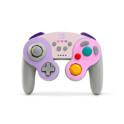 Pastel Pink & Purple Hearts Switch GameCube Controller Skin
