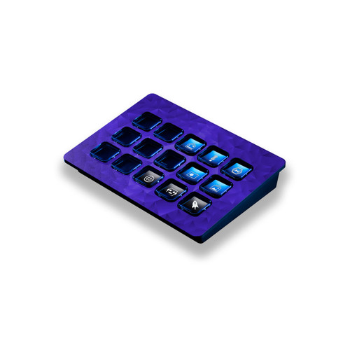 Purple Polygonized Stream Deck Skin | KO Custom Creations