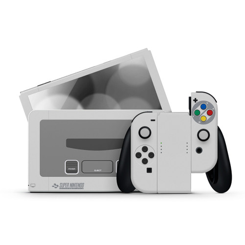 Snes Nintendo Switch OLED Skins | KO Custom Creations