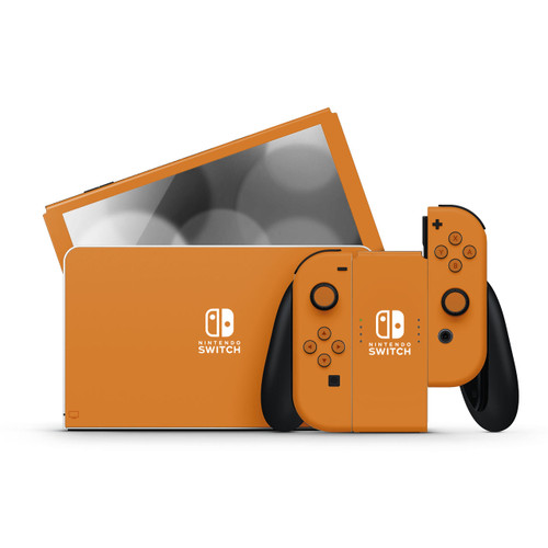 Autumn Orange Nintendo Switch OLED Skins | KO Custom Creations