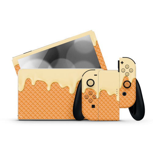 Vanilla Ice Cream Nintendo Switch OLED Skins | KO Custom Creations