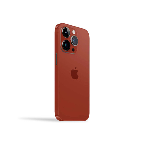 Burnt Red Apple iPhone 14 Pro Skin | KO Custom Creations