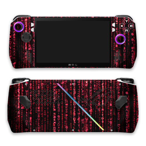 Red Digital Rain ASUS ROG Ally Skin | KO Custom Creations