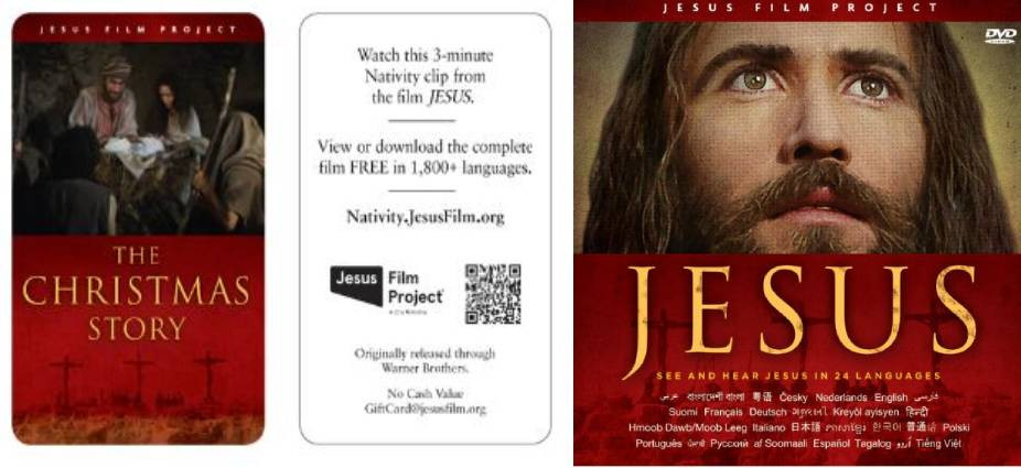 CHRISTMAS SPECIAL - 100 JESUS FILM PLUS FREE 50 CHRISTMAS GIFT CARDS ...