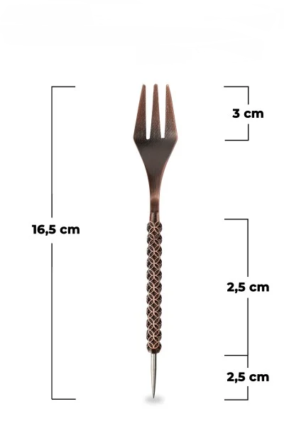 2 in 1 Piercing Fork - Rose Gold | myhookah.ca