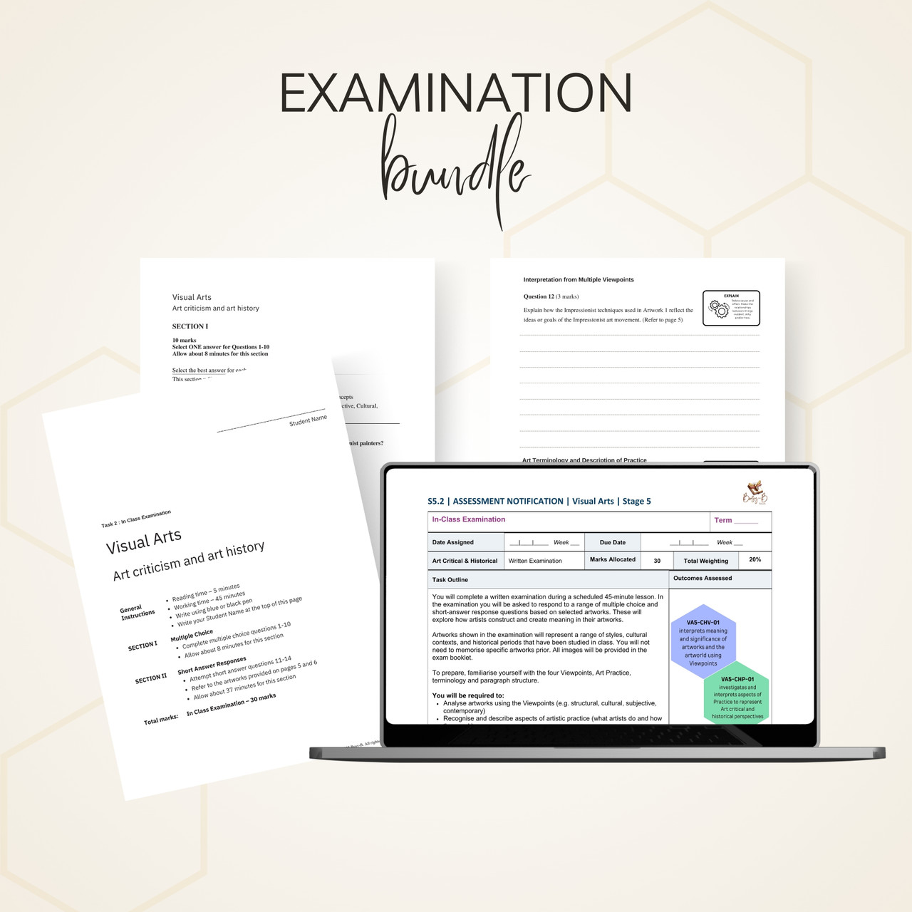 S5.2 In-Class Examination ASSESSMENT NOTIFICATION and EXAM PAPER