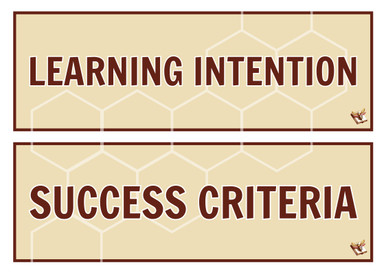 Learning Intention and Success Criteria