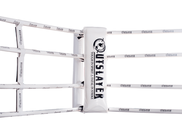 Outslayer Heavy Duty Deluxe Silent Boxing Ring 16' x 16' Elevated