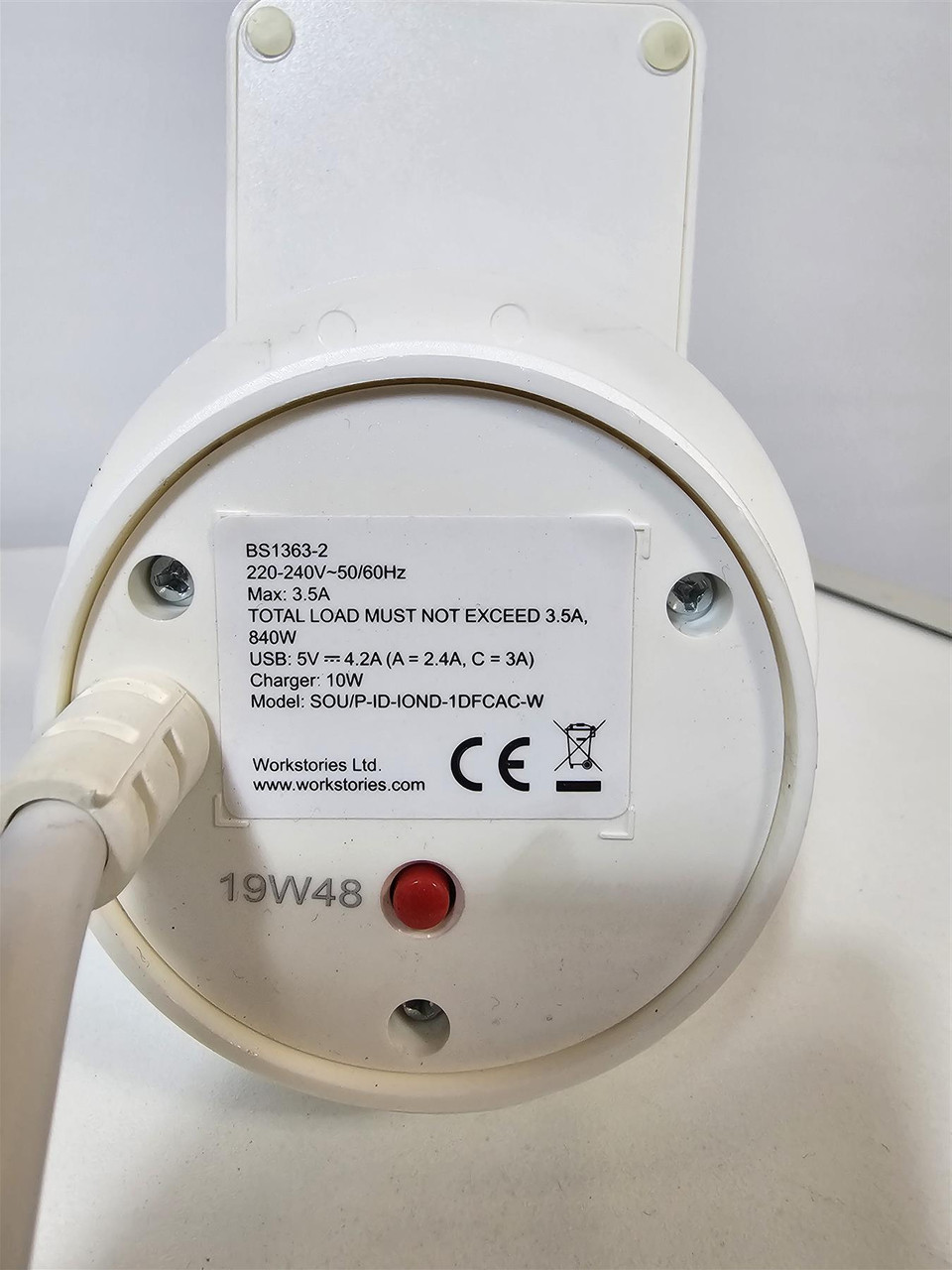 Workstories SOURCETEC White Powered Desk Insert (0D3-918-FF1) - TRACOuk