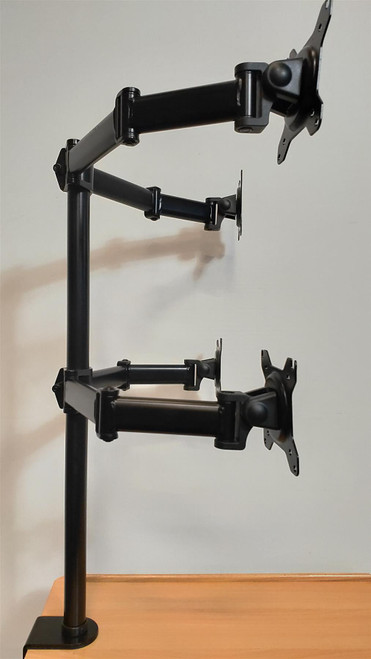 Duronic Black Quad Arm Monitor Stand (8BA-3CA-4F9) - TRACOuk