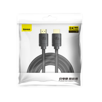 Baseus High Definition Series HDMI 8K to HDMI 8K Adapter Cable 3m Black