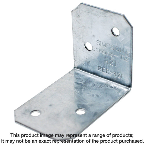 Simpson Strong-Tie A21 2 in. x 1-1/2 in. x 1-3/8 in. Galvanized Angle ...