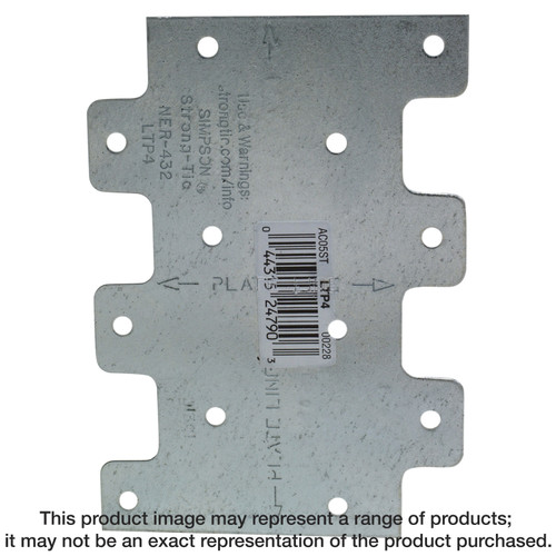 Simpson Strong-Tie LTP4 LTP 3 in. x 4-1/4 in. Galvanized Lateral Tie ...
