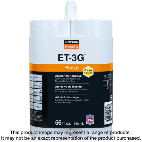 Simpson Strong-Tie ET3G56 ET-3G™ 56-oz. Epoxy Adhesive Cartridge ...