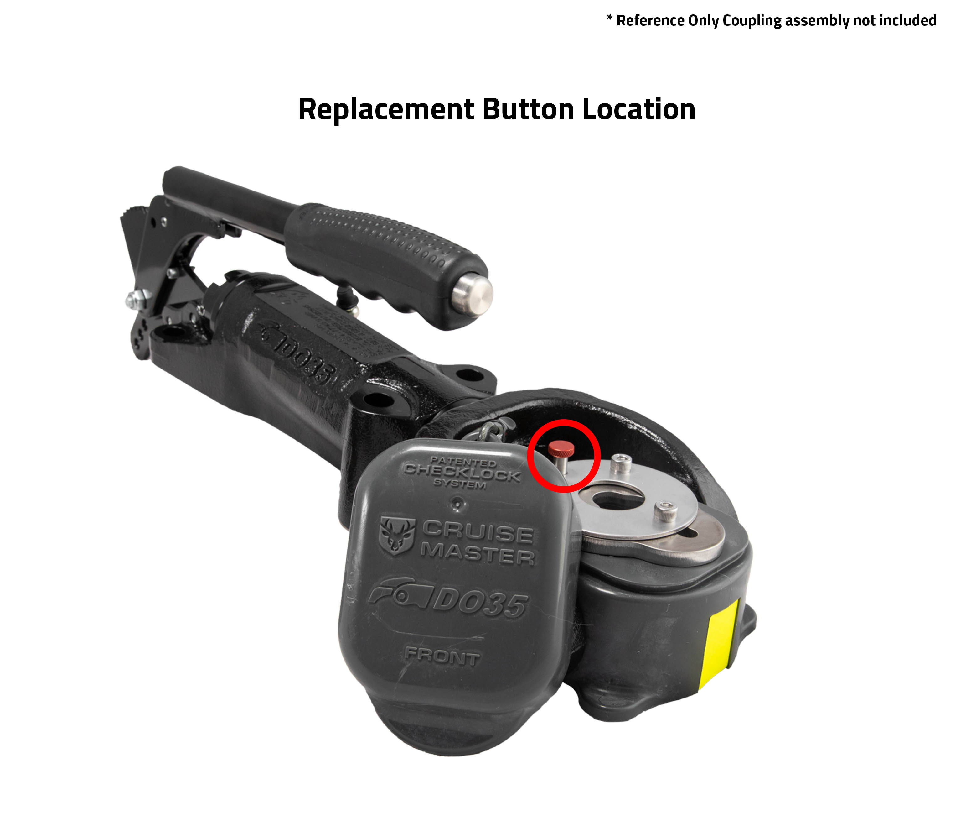 Replacement Red Lock button - Cruisemaster