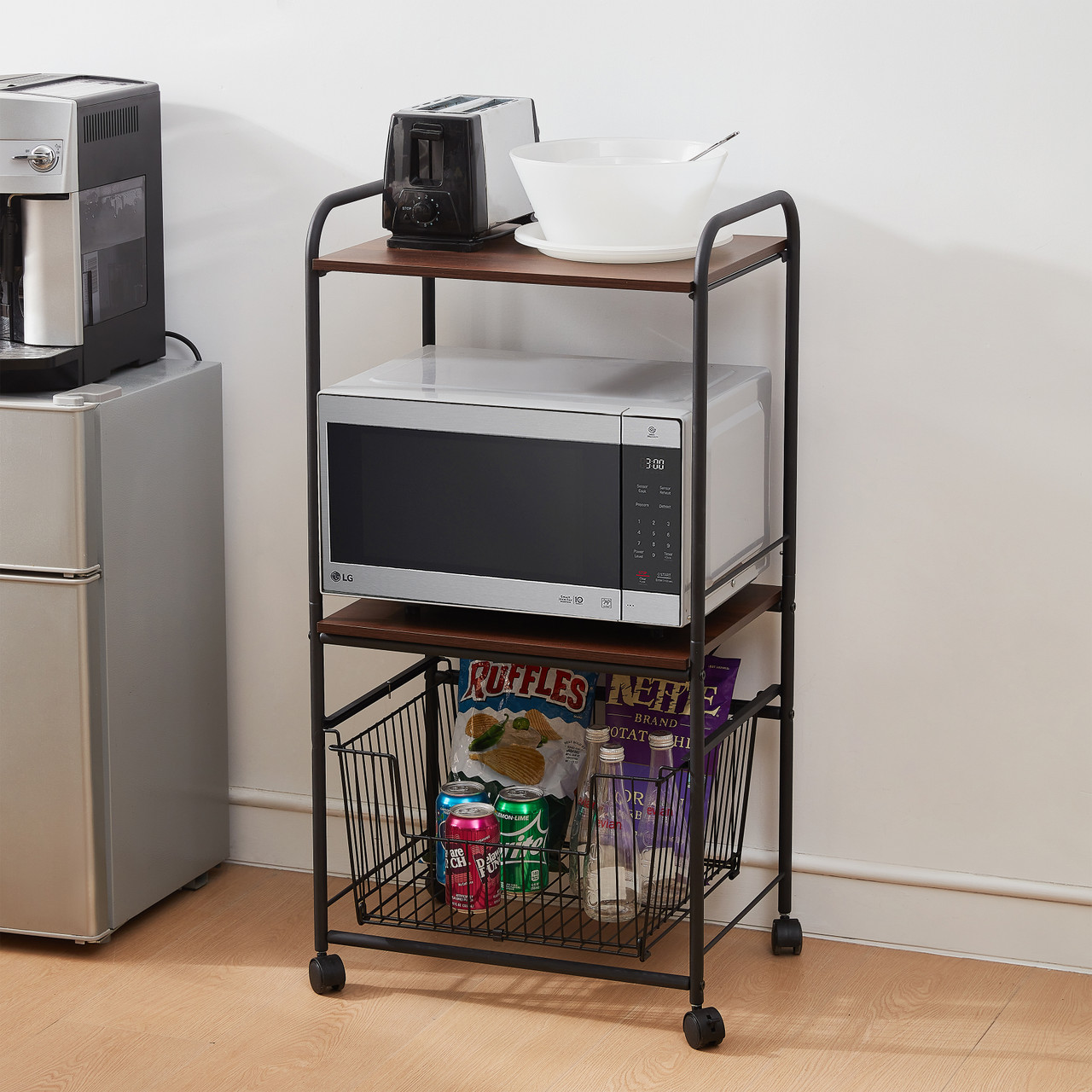 MINI FRIDGE DORM STATION - BLACK