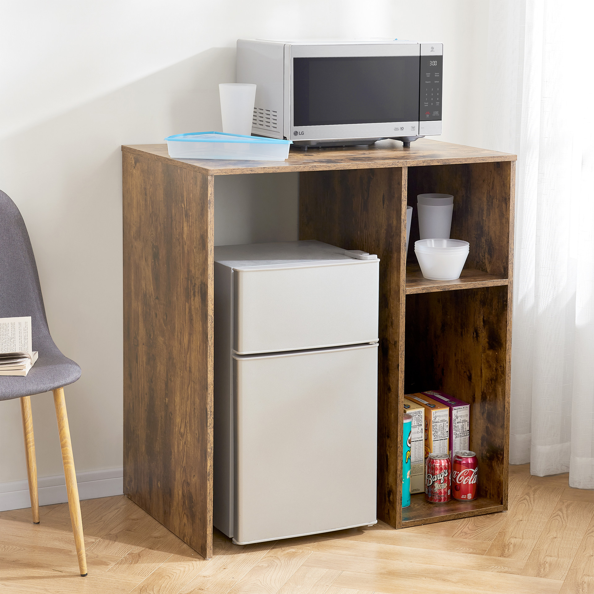 Mini Fridge Dorm Station Black