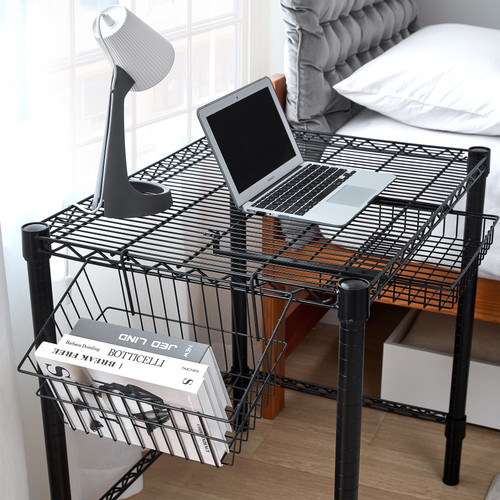 CARBON STEEL DESK - COMPACT SIZE - BLACK