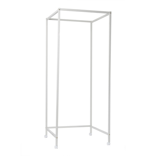 PORTABLE CHANGING ROOM DIVIDER - WHITE FRAME