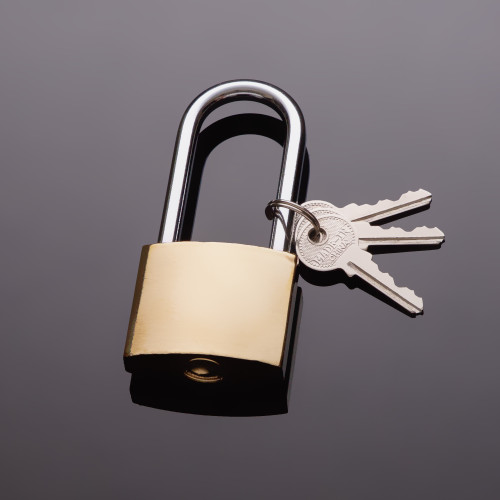 STEEL PADLOCK WITH KEYS
