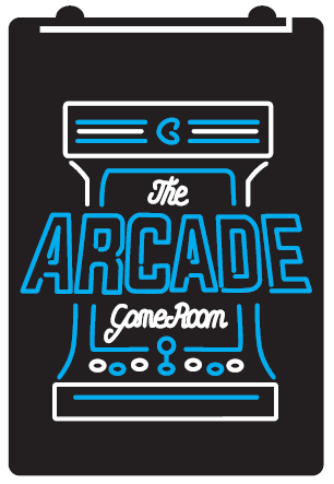 3D engraved custom made acrylic LED Arcade Sign