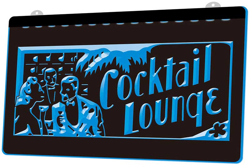 Cocktail Lounge Acrylic LED Sign