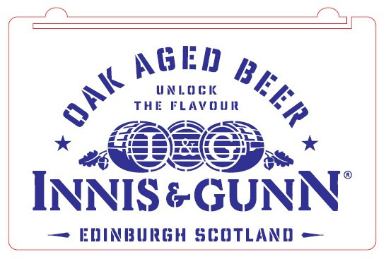 3D Engraved Custom Made Acrylic LED Innis & Gunn Sign